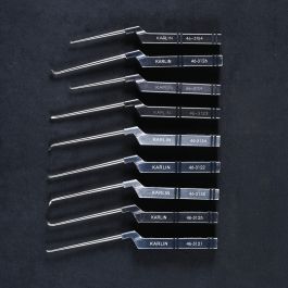 Nine-(9)-Piece-Set-of-Codman-Karlin-Curettes