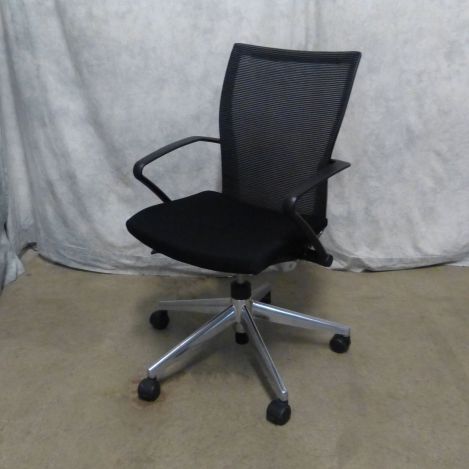 Haworth-X99-Advanced-Seminar-Office-Chair-Black-Fabric-Adjustable-With ...