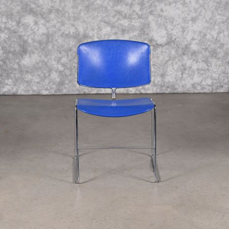 Steelcase-Max-Stkr-Stacking-Chair-Blue-Plastic-No-Arms