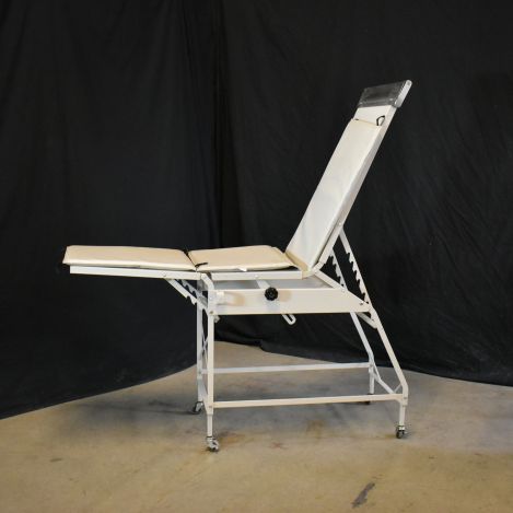 United-Metal-Fabricators-Treatment-Table-Beige-Metal-Adjustable-Portable