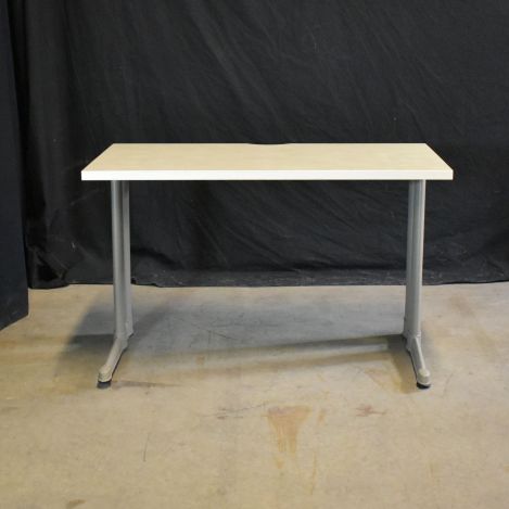 Steelcase-Desk-Gray-Laminate-Rectangle-with-Cord-Cut-Out-45"x29"x28.5"