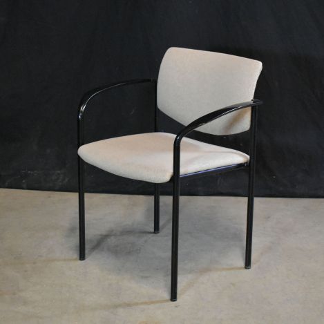 Steelcase-Player-Stacking-Chair-Beige-Pattern-Fabric-with-Arms