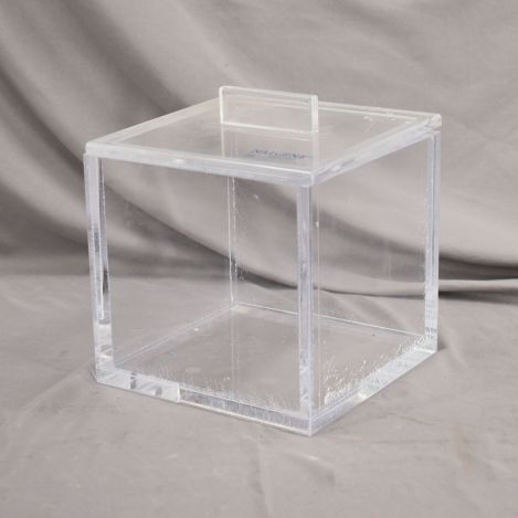 Nalgene-6809-0001-Bin/Tote-Clear-Acrylic-With-Handles-With-a-Lid-7"x7"x7"