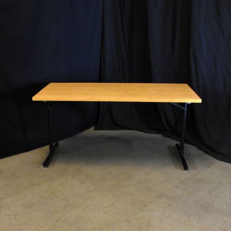 Falcon-Folding-Table-Medium-Wood-Colored-Laminate-Rectangle-60"x30"
