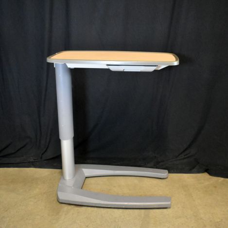 Stryker-Tru-Fit-Over-Bed-Table-Light-Wood-Colored-Laminate-Custom-Shape ...