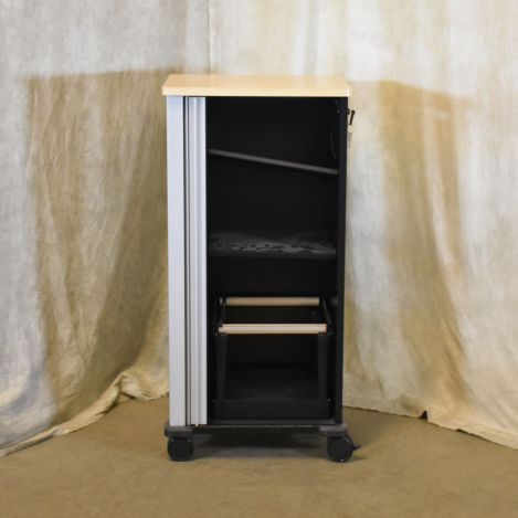 Steelcase-Werndl-Moby-Mobile-Storage-Cabinet-Black-Colored-Laminate-3 ...