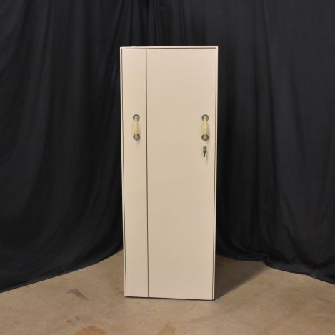 Steelcase-Beige-Colored-Metal-3-Drawers-2-Shelf-Cabinet-Lockable ...