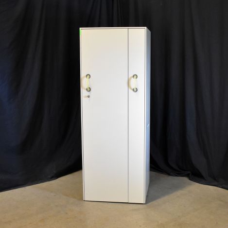 Steelcase-Beige-Colored-Metal-3-Drawers-2-Shelf-Cabinet-Lockable ...