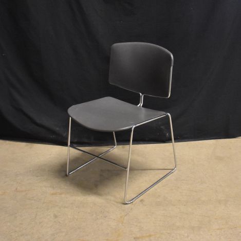 Steelcase-Max-Stkr-Stacking-Chair-Gray-Colored-Plastic-No-Arms