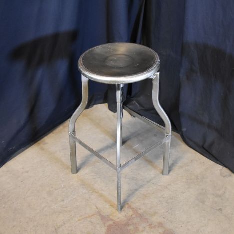 DesignForm-Furnishings-Stool-Silver-Colored-Metal-Adjustable
