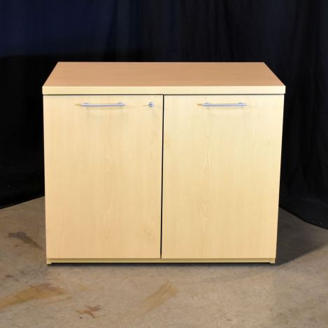 Kimball-National-Storage-Cabinet-Light-Wood-Colored-Laminate-2-Shelf ...