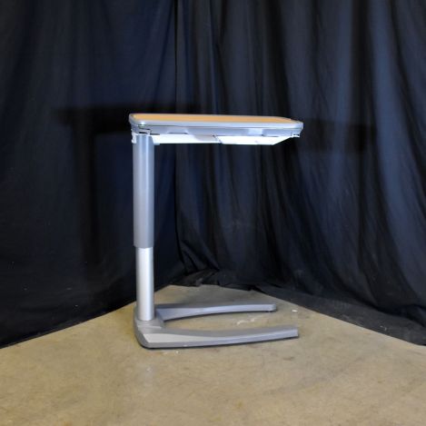 Stryker-Over-Bed-Table-Light-Wood-Colored-Laminate-Custom-Shape ...