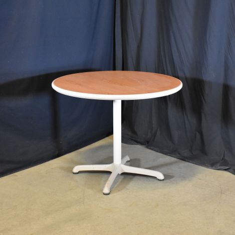 Steelcase-Cafe/Bistro-Table-Medium-Wood-Colored-Laminate-Round-36"x36 ...