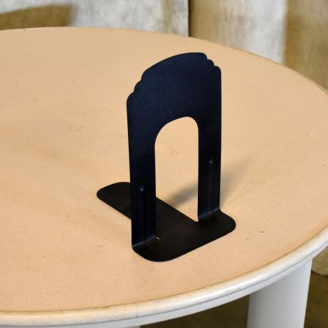 Demco-Bookends-Black-Colored-Metal-5.5"x9"x7.5"