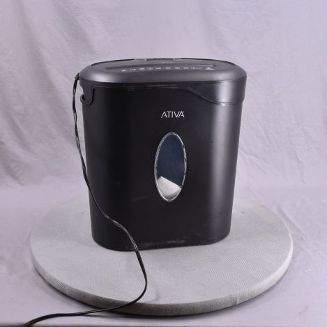 Ativa-08CC03-Paper-Shredder-(8-Sheet)-Black-Colored-Plastic