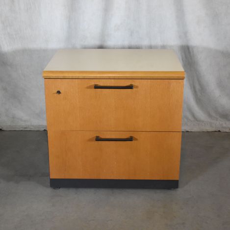 Steelcase-RLF24302W-7239-Midnight-Metal-2-Drawer-File-Cabinet-Lockable ...
