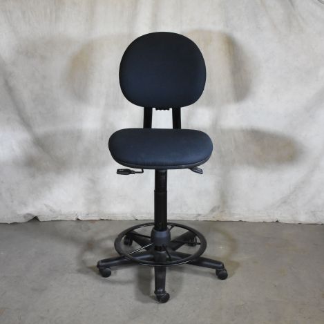 Steelcase-Criterion-(Stool)-Office-Chair-Black-Fabric-Adjustable-No ...