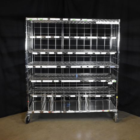 Eagle-Freestanding-Silver-Colored-Metal-Open-Shelving-7-Shelves-with ...