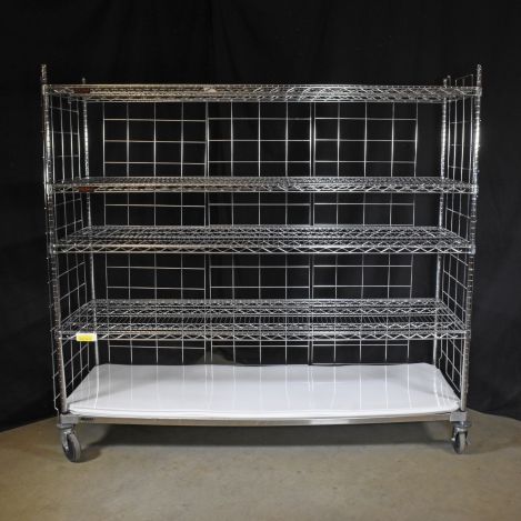 Eagle-Freestanding-Silver-Colored-Metal-Open-Shelving-5-Shelves-with ...