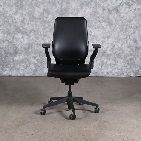 Steelcase-Gesture-Office-Chair-BR01-Black-Onyx-Colored-Vinyl-Adjustable ...