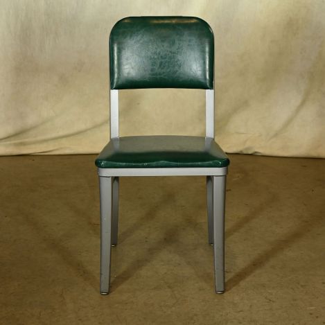 Steelcase-Tanker-(Side-Chair)-Conversation/Side-Chair-Green-Vinyl-No-Arms