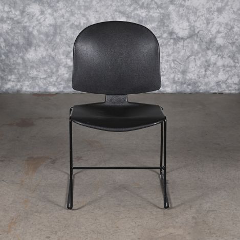 Steelcase-Max-Stkr-II-Stacking-Chair-6205-Black-Plastic-No-Arms