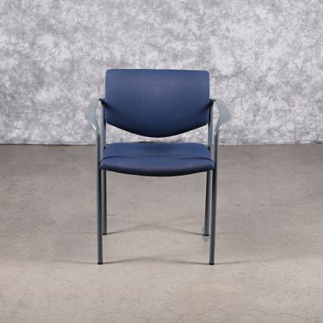 Steelcase-Player-Stacking-Chair-5A25-Navy-Fabric-with-Arms