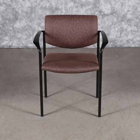 Steelcase-Player-Stacking-Chair-Brown-Pattern-Fabric-with-Arms