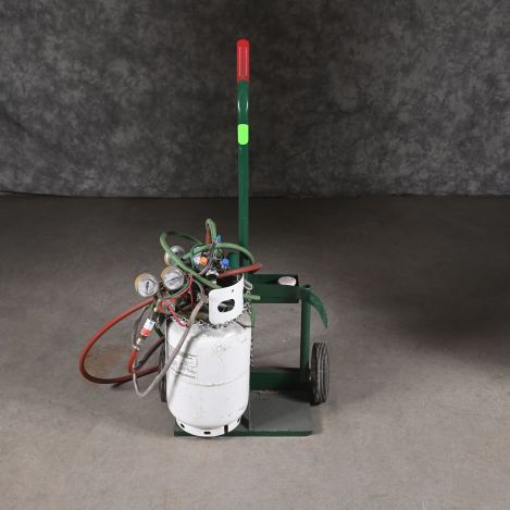 Anthony-38B-(with-Cylinder-&-Torch)-Cylinder-Cart-Green-Metal-1-Shelf ...