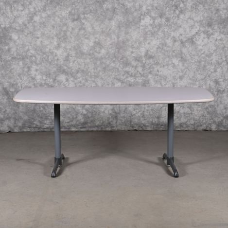 Steelcase-Conference-Table-Gray-Laminate-Oval-72"x36"x28.5"