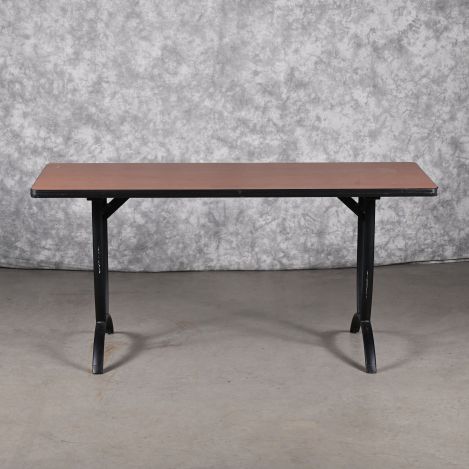 Vecta-Folding-Table-Dark-Wood-Colored-Laminate-Rectangle-60"x24"