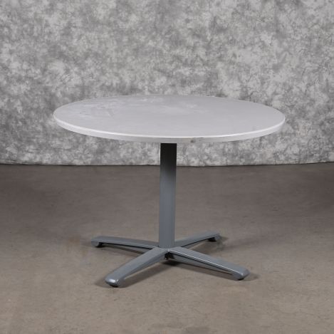 Steelcase-Cafe/Bistro-Table-Gray-Laminate-Round-42"x28.5"
