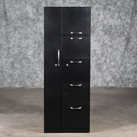 Steelcase-RVD24245LCP-7207-Black-Metal-5-Drawers-Lockable-Keys-not ...