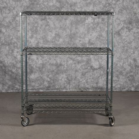 Eagle-Freestanding-Silver-Colored-Metal-Open-Shelving-6-Shelves-with ...