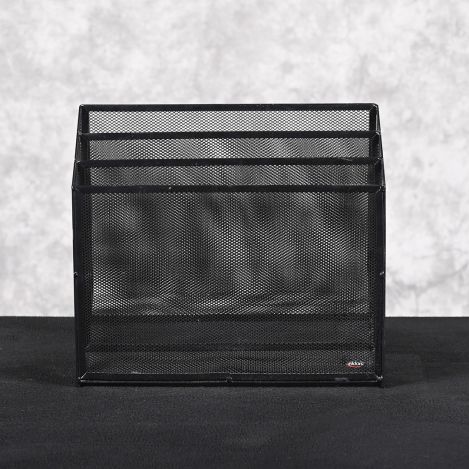 Eldon-Letter-Tray-Black-Metal-12.75"x3.5"x12"