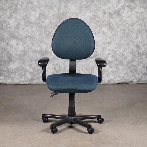 BodyBilt-J758-Office-Chair-Teal-Fabric-Adjustable-with-Arms-Ergonomic ...