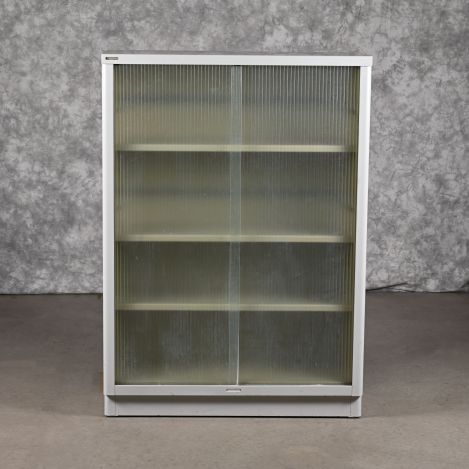 Freestanding-Gray-Metal-Closed-Shelving-4-Shelves-37.5"x15"x52.5"