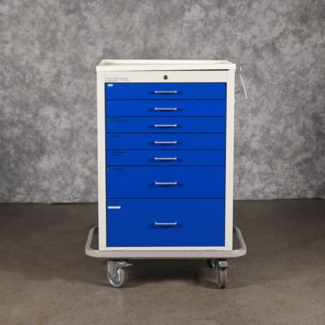 Armstrong-A-SMART-Cart-Mobile-Medical-Storage-Blue-Lockable-Keys-not ...