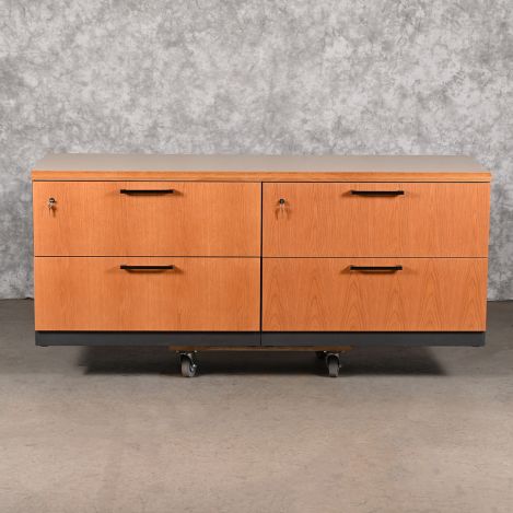 Steelcase-RLF24362W-Medium-Wood-Colored-Wood-4-Drawer-File-Cabinet ...