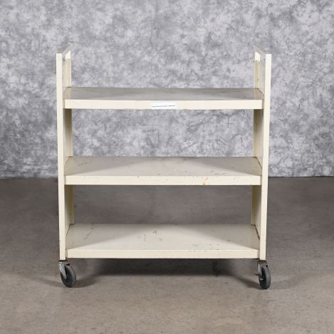 Bretford-General-Purpose-Cart-Beige-Metal-3-Shelves-Swivel/Swivel-with ...