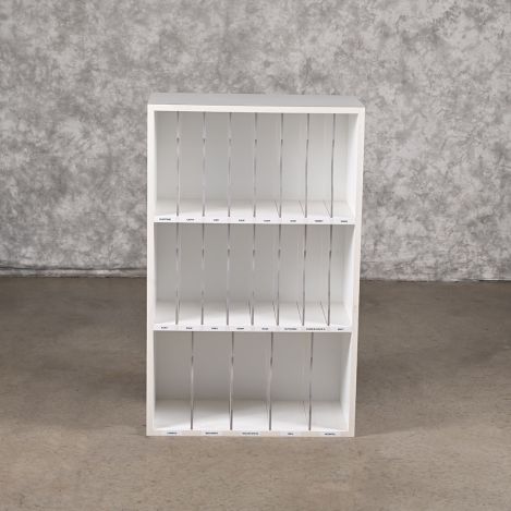 21-Slot-Cube-Storage-White-Laminate-25"x13.5"x40"