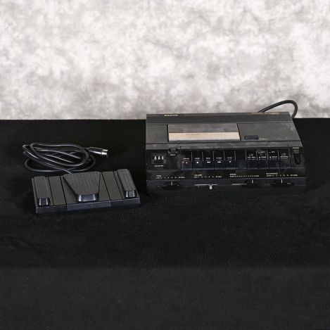 Sanyo-Memo-Scriber-TRC-9400-Cassette-Recorder-Power-Cable-Included