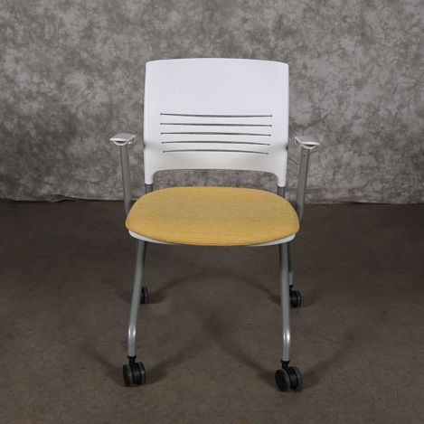 KI-Strive-(Side-Chair)-Folding-Chair-Yellow-Fabric-with-Arms-with-Wheels