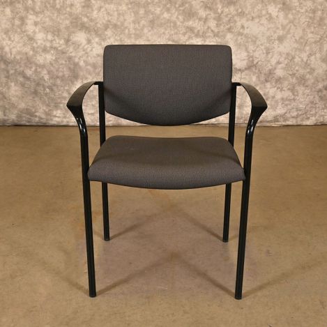 Steelcase-Player-Stacking-Chair-J456-Tar-(Rough-&-Ready)-Fabric-with-Arms