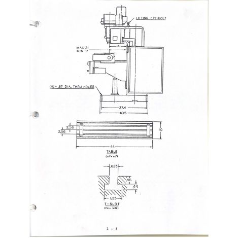 Milling Machine Drawing