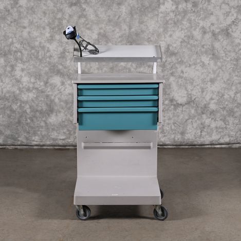 Herman-Miller-Medical-Computer-Cart-w/-Barcode-Scanner