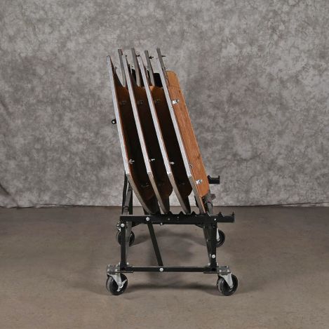 Lot-of-4-Quarter-Round-Folding-Tables