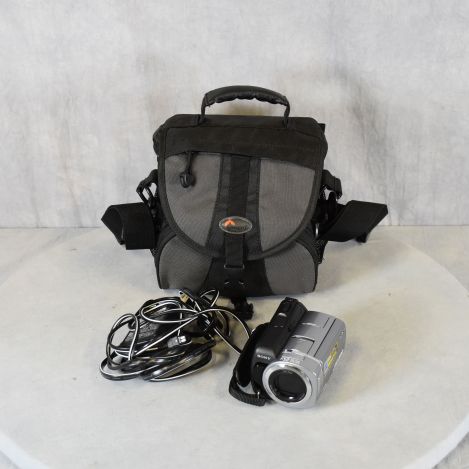 Sony-DCR-SR85-Camcorder-with-LowePro-Camera-Bag