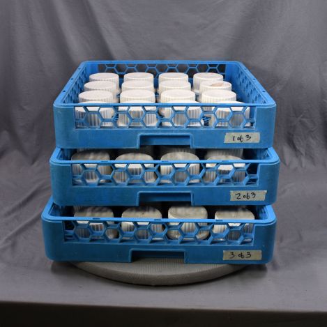 Forty-Eight-(48)-Ramekins-with-Three-(3)-Dish-Racks