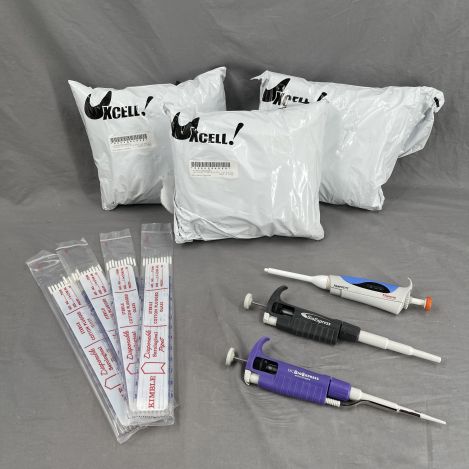 Mixed-lot-of-Three-(3)-Pipetters,-Three-(3)-Bags-of-Tips-&-Four-(4 ...